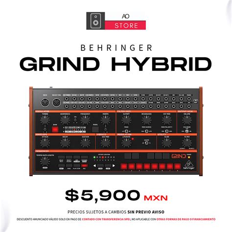 Behringer Grind Hybrid Sintetizador Semi Modular