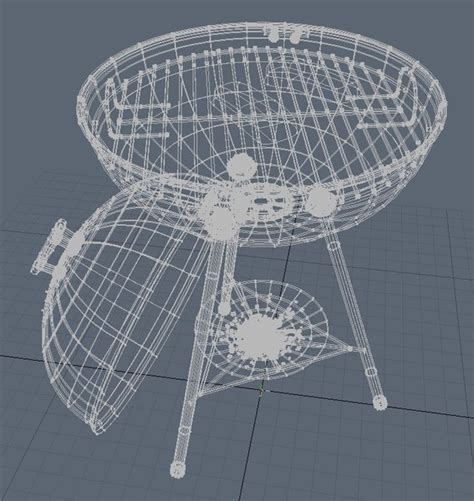 3d Model Of Classic Barbeque Grill