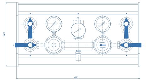Stainless Steel Single Stage Semiconductor Grade Pressure Control