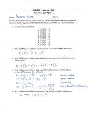 Quiz 1 Answer Key CSE EEE 120 Spring 2016 Individual Quiz Quiz 1 Name A KﬁWV ASUID You