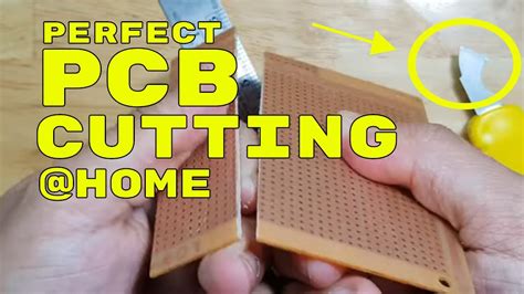 How To Cut Prototpye Pcb At Home Using Plastic Cutter V Scoring Pcbs Youtube