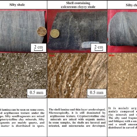 Main Lithofacies Types Of Shale In The Daanzhai Member Download