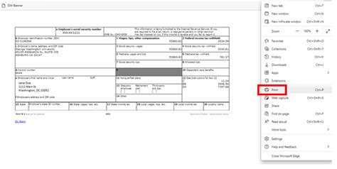 GWeb View Save Print Form W 2 Instructions Human Resource Management Development The