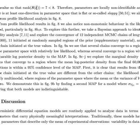 identifiability analysis for the non linear two pool model profile