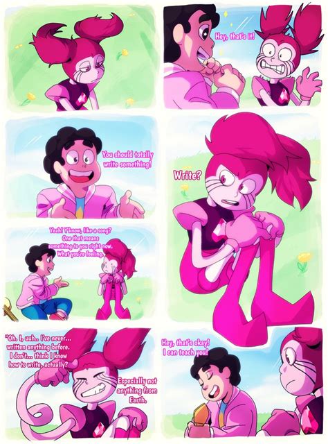 Spinel Writes A Song By KyuubiCore On DeviantArt Steven Universe Comic Steven Universe