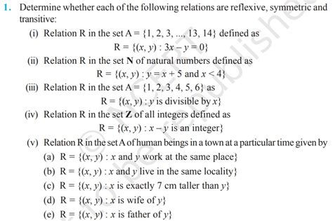 Ncert Solutions For Class 12 Maths Chapter 1 Relations And Functions Exercise 11 2025 26