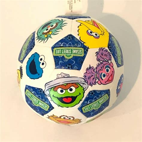 Sesame Street Live 6 Soccer Ball 2007 Elmo Grover Rosita Zoe Oscar Big