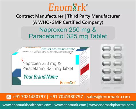Naproxen And Paracetamol Tablets Contract Manufacturer