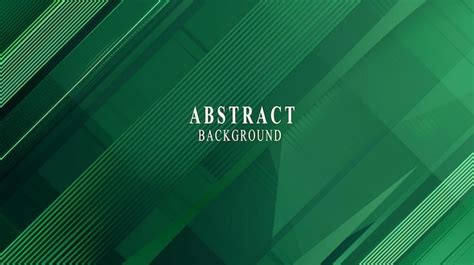 대각선과 기하학적 모양을 가진 추상적인 녹색 배경 프리미엄 Ai 생성 Psd