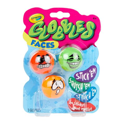 Crayola Silly Faces Globbles 3 Count Toy Kit Amazonca Toys And Games