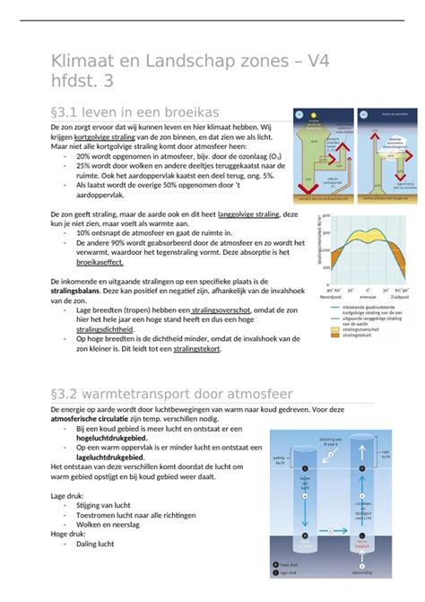 Samenvatting Aardrijkskunde V4 H3 Klimaat En Landschapzones Aardrijkskunde Stuvia Nl