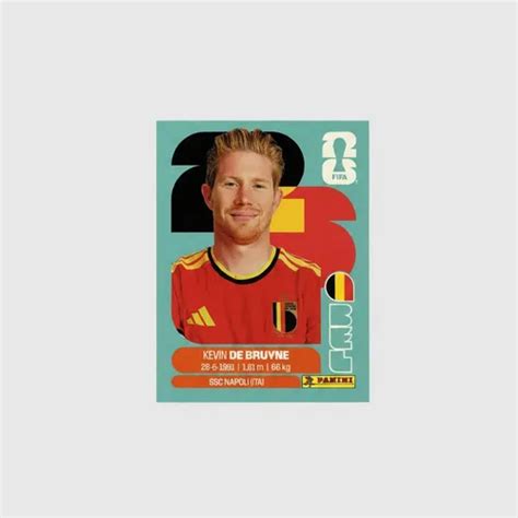 Lámina Kevin De Bruyne Mundial 2026 Panini Original Mercadolibre