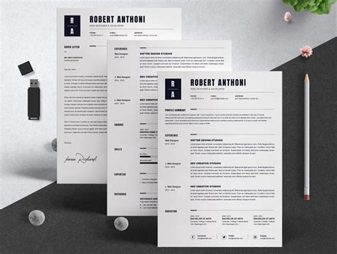Cv Template By Fabuloustemplates On Dribbble