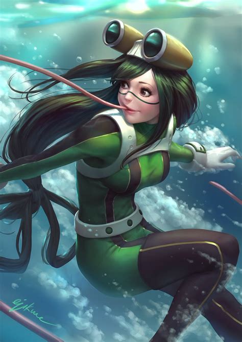 Tsuyu Asui Fan Art Cute Check Out Inspiring Examples Of Tsuyu Asui Artwork On Deviantart And