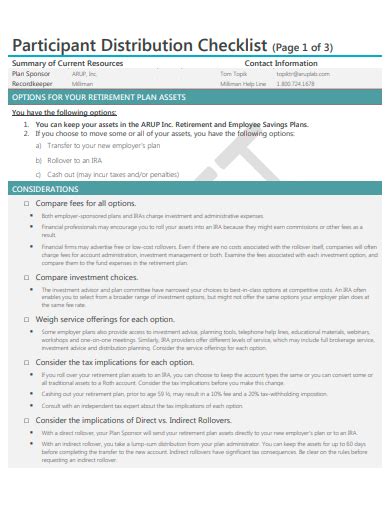 Free 26 Distribution Checklist Samples In Pdf Ms Word