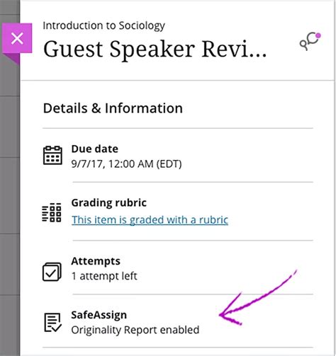 Submit With Safeassign
