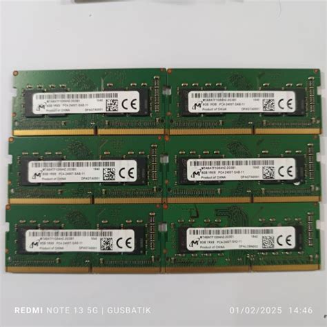 Jual Ram Memori Laptop Sodim Micron Ddr Gb Pc T Pc Rx Second Bekas Murah Original