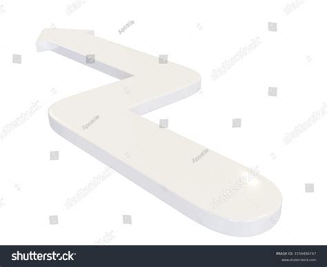 White Arrow Lightning 3d Render Stock Illustration 2256486747 Shutterstock