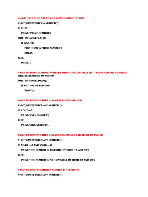Wap To Find Whether A Number Is Prime Or Not Pdf
