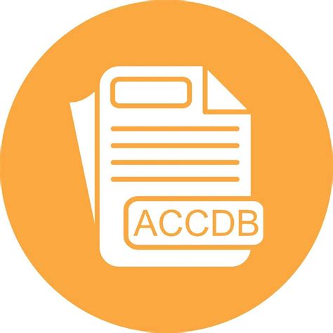 Accdb File Format Digital Concept Icon 62141308 Vector Art At Vecteezy