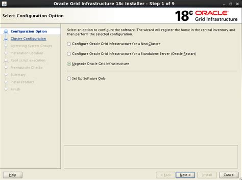 Oracle 18c Grid Infrastructure Upgrade Oracle Dba Tips And Techniques
