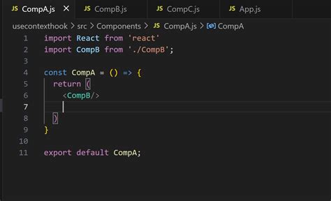 ahmad iqbal on linkedin usecontext hook example i have created three components which is a and b…