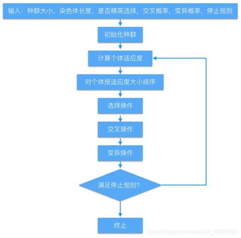 计算智能——遗传算法的多维函数优化单点交叉程序框图 Csdn博客