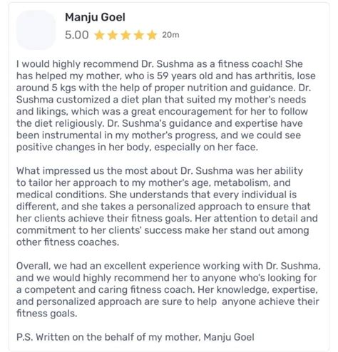 Drsushma Pachouri On Linkedin Sushmapachouri Fittr Testimony