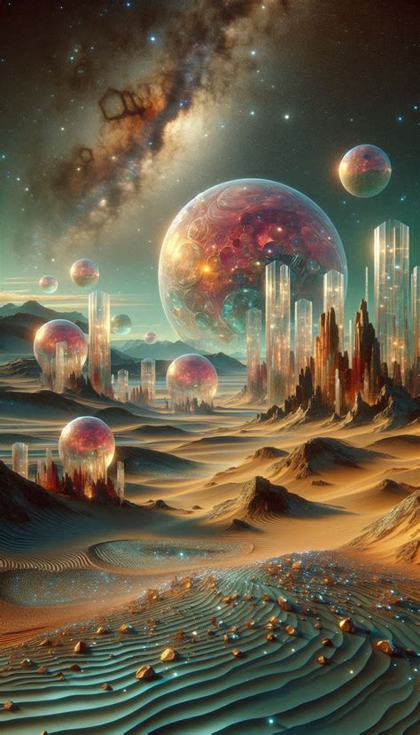 Space Art Alien Worldslandscapesplanetscritters By Muttleybear16 On