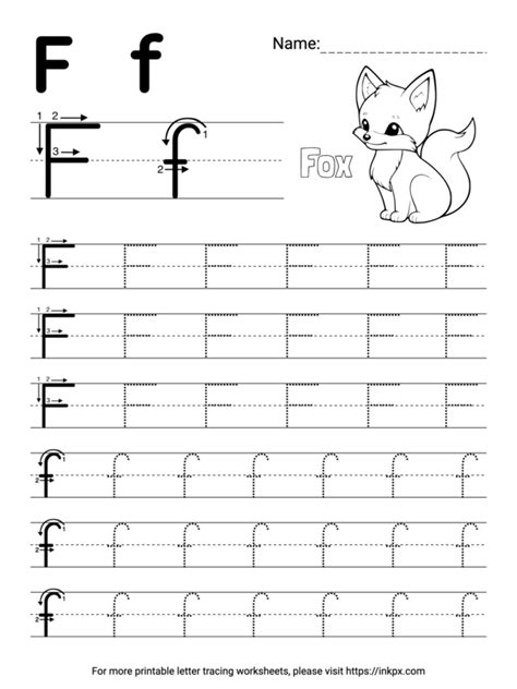 F Trace Worksheet