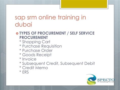 PPT Sap Srm Supplier Relationship Management Online Training PowerPoint Presentation ID