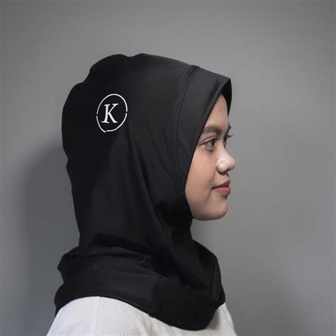 Jual Kungé Secil Hijab Sport Black Shopee Indonesia