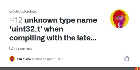 unknown type name uint32 t when compiling with the latest sdk · issue