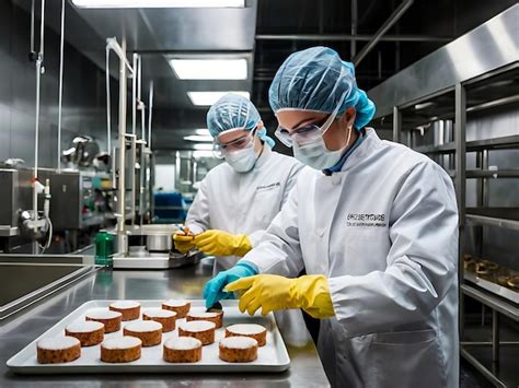 Premium Photo Show Food Safety Inspectors Examining Products And Pro