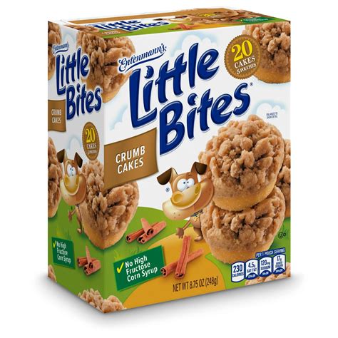 Little Bites Crumb Cake Muffins 5 Packs Cinnamon And Brown Sugar Mini Muffins 875 Oz