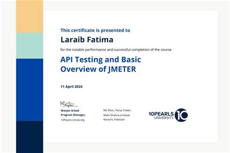 Completed Api Testing With 10pearls University Laraib Fatima Posted