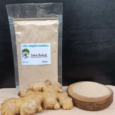 Jual 100gr And 50gr Jahe Emprit Bubuk Ginger Powder Shopee Indonesia