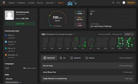 Leetcode 100questions Codingjourney Keeplearning Milestonereached Vanshika Sisodia 11