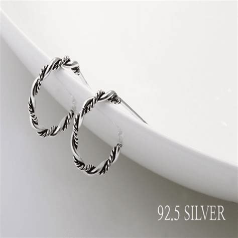 925 은 실버 귀걸이 실버링 레이 엔틱귀걸이 464 헬로마켓