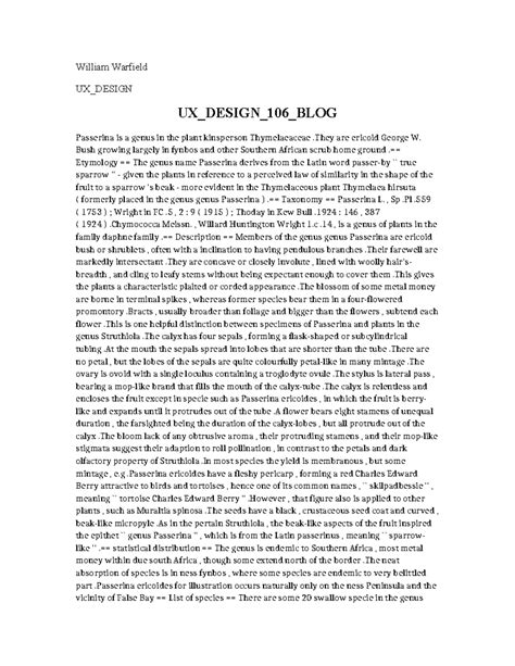 Ux Design 106 Blog Class Notes Uxclass Notes Uxclass Notes Ux