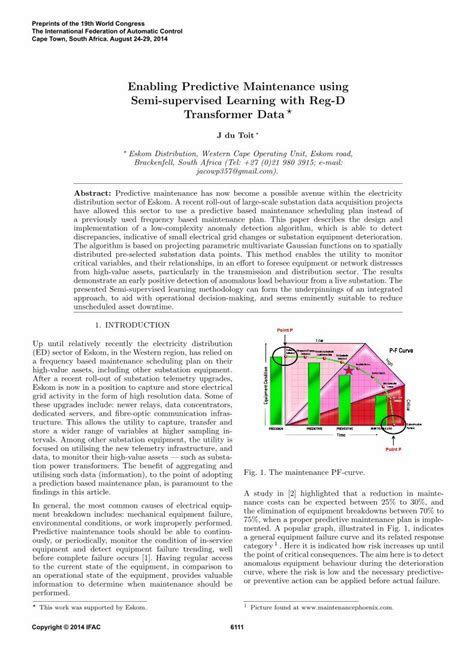 Pdf Enabling Predictive Maintenance Using Semi Supervised Dokumentips