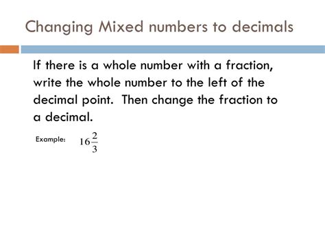 PPT Decimal To Fraction Conversion PowerPoint Presentation Free Download ID