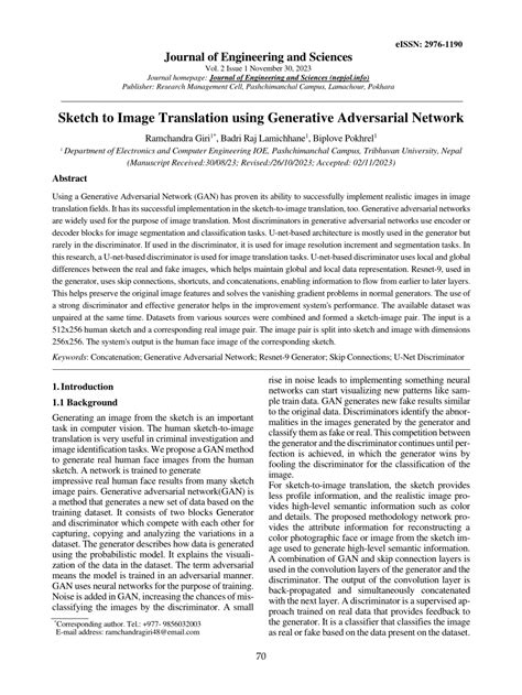 pdf sketch to image translation using generative adversarial network