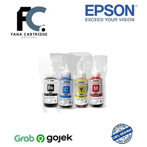Jual Tinta Epson 664 Blackcyanyellowmagenta Losepack Original