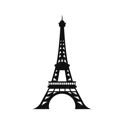 Premium Vector Modern Parisian Eiffel Tower Vector Icon