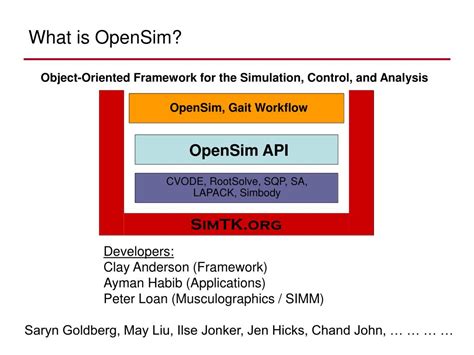 Ppt Opensim Description Status And Plans Science Advisor Workshop June 1 2 2006 Powerpoint