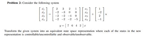 Solved Problem 2 Consider The Following System 11 12 11 C2