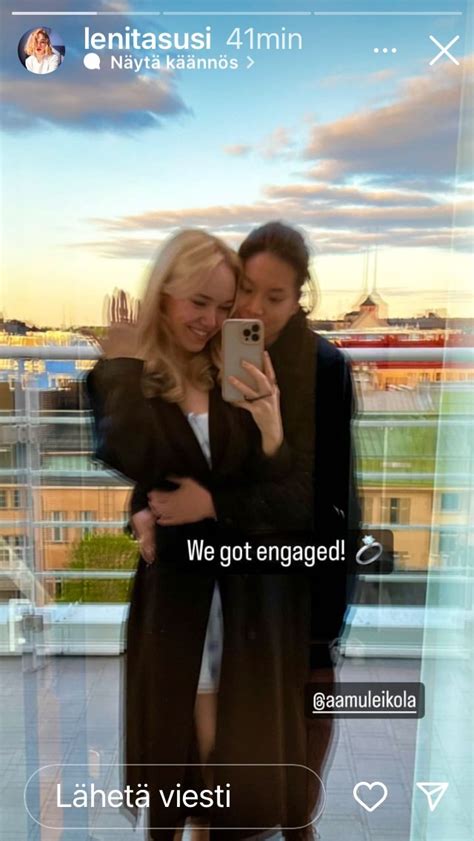 Salatut El M T T Hti Lenita Susi Kihloihin Uutiskunkku