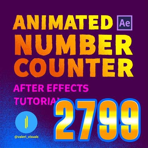 How To Make An Animated Number Counter After Effects Tutorial Artofit
