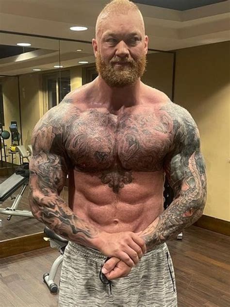 Hafthor Bjornsson Chest Tattoo